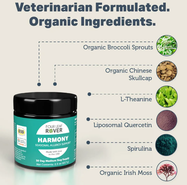 Four Leaf Rover - Harmony - Seasonal Allergy Support - Chew Time